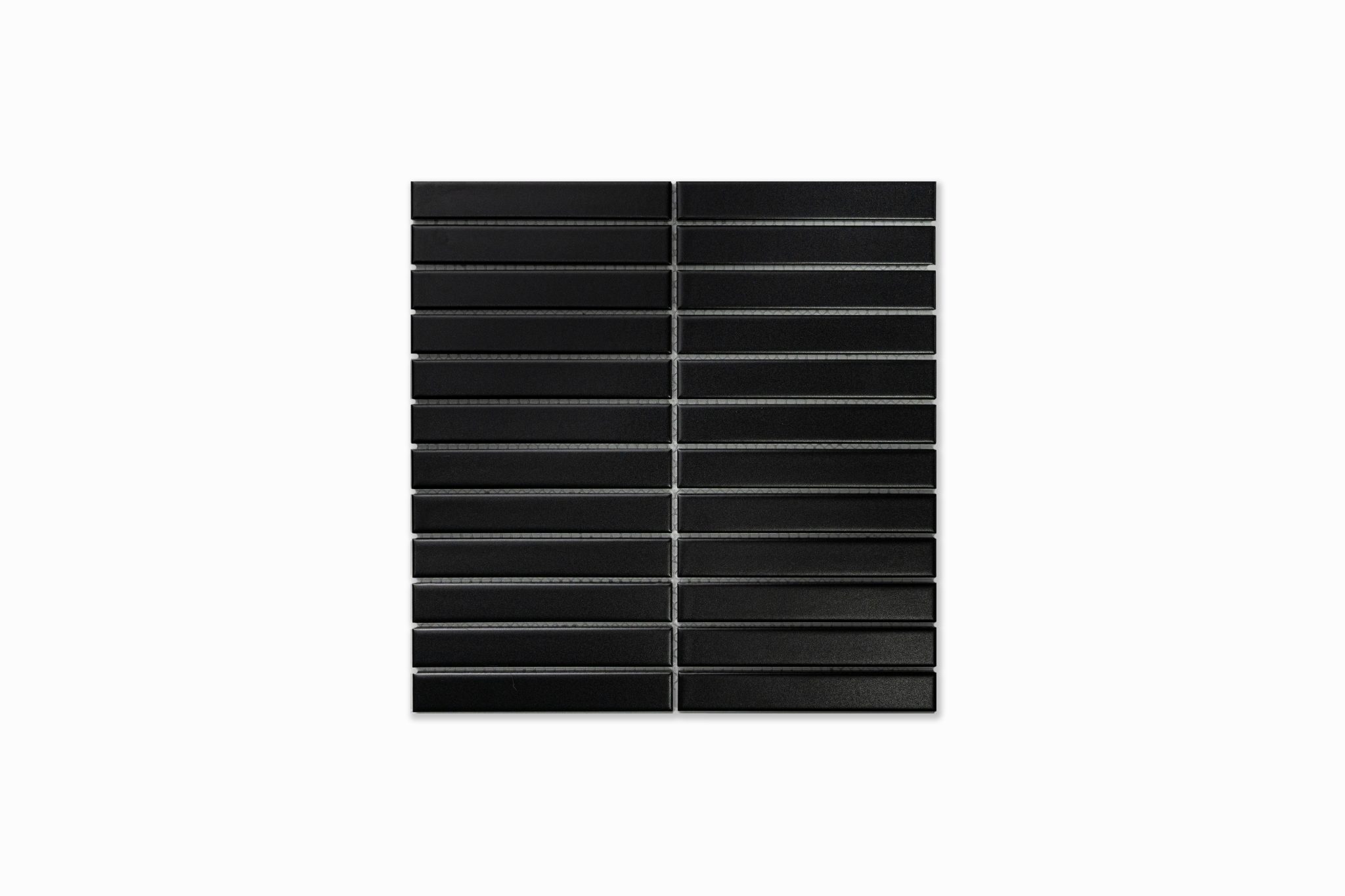 Kit Kat Black Matt Mosaic 22X145Mm (296X300Mm Sheet) | Ultimate Tiles